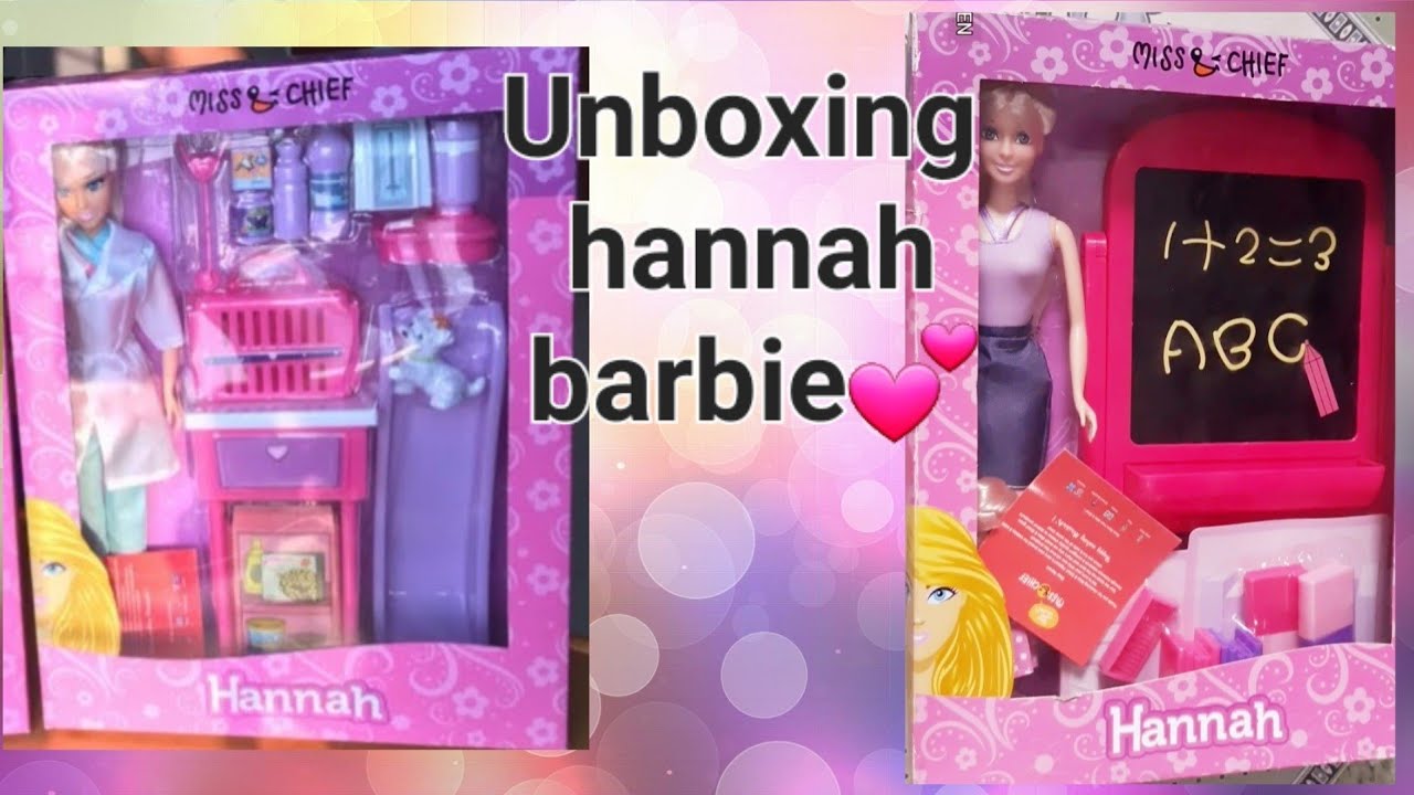 miss & chief beautiful hannah ️barbie doll unboxing||my new doll||💓 ...