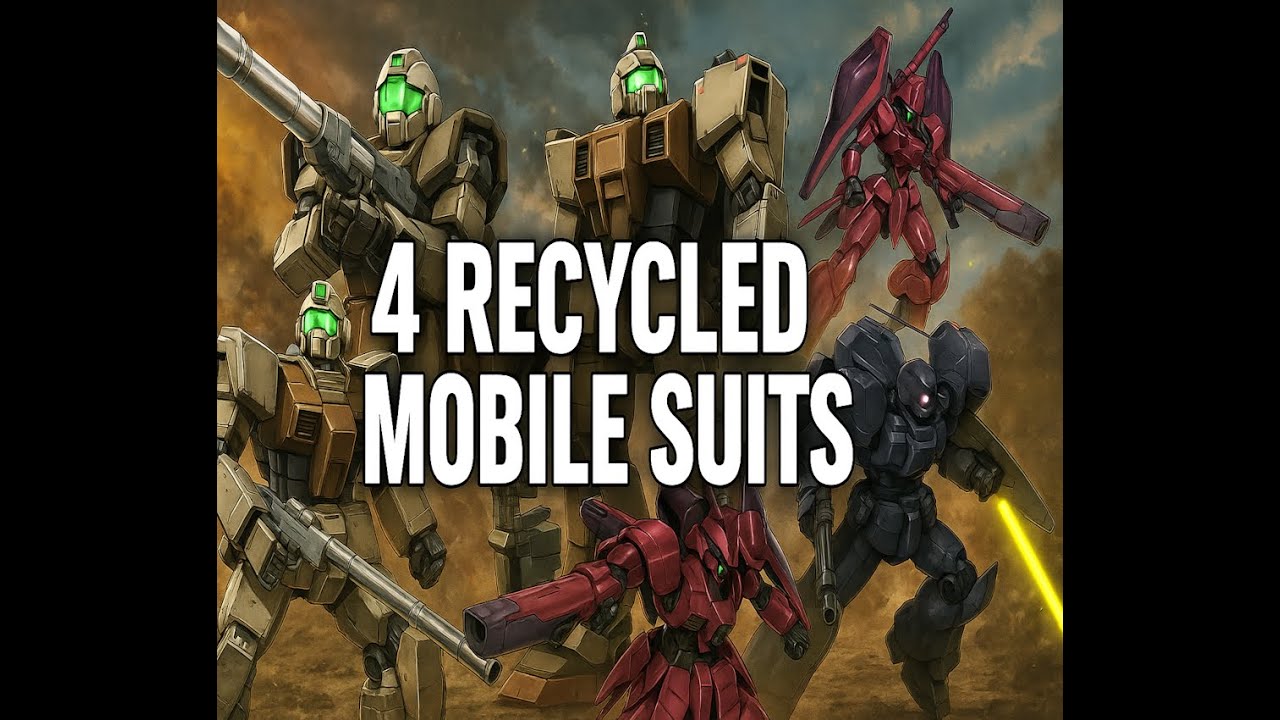 4 Recycled Mobile Suits (UC) - YouTube