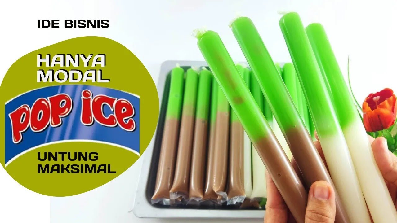 2 BUNGKUS POP ICE JADI 32RB || Resep Es Lilin Pop Ice Unik dan Kekinian ...