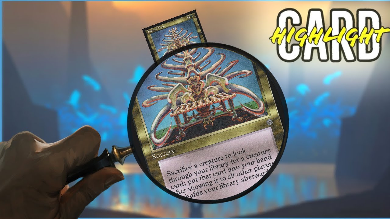 Daily Obscure Card Highlight #54 | "Altar of Bone" | Magic: The ...