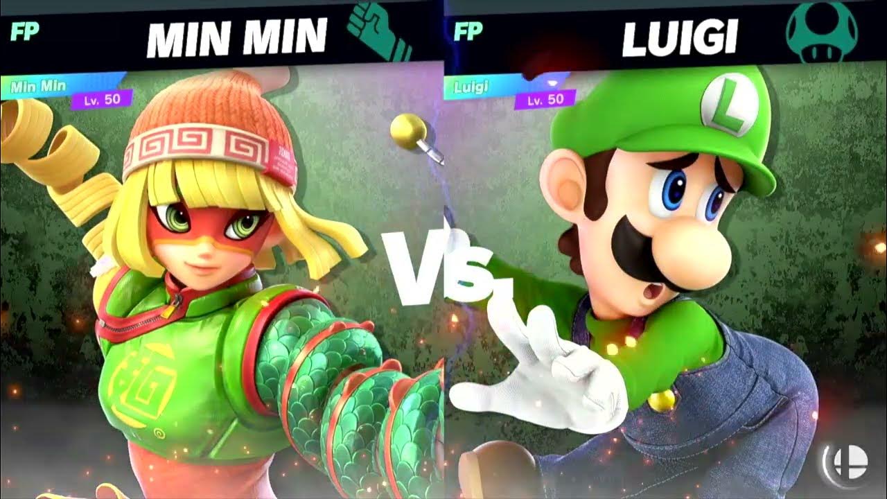 Super Smash Bros Ultimate Amiibo Fights – 3pm Poll Min Min vs Luigi - YouTube
