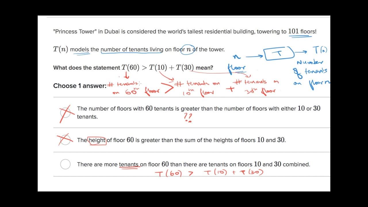 Function notation word problem tower (Hindi) - YouTube