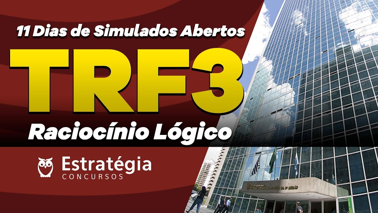 Correção Simulado TRF 3: Raciocínio Lógico - YouTube