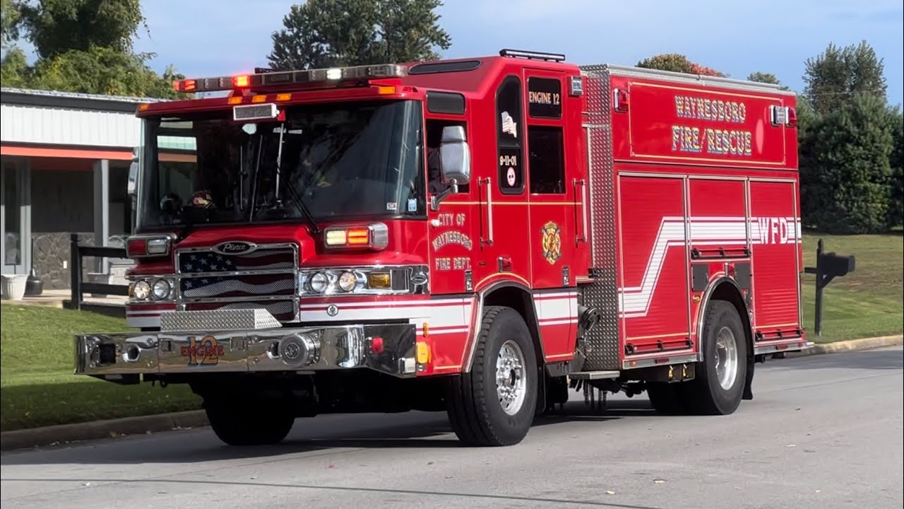 Waynesboro Engine 12 Responding, October 2023 - YouTube