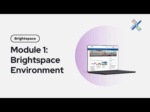Module 1: The Brightspace Environment - George Brown College - YouTube