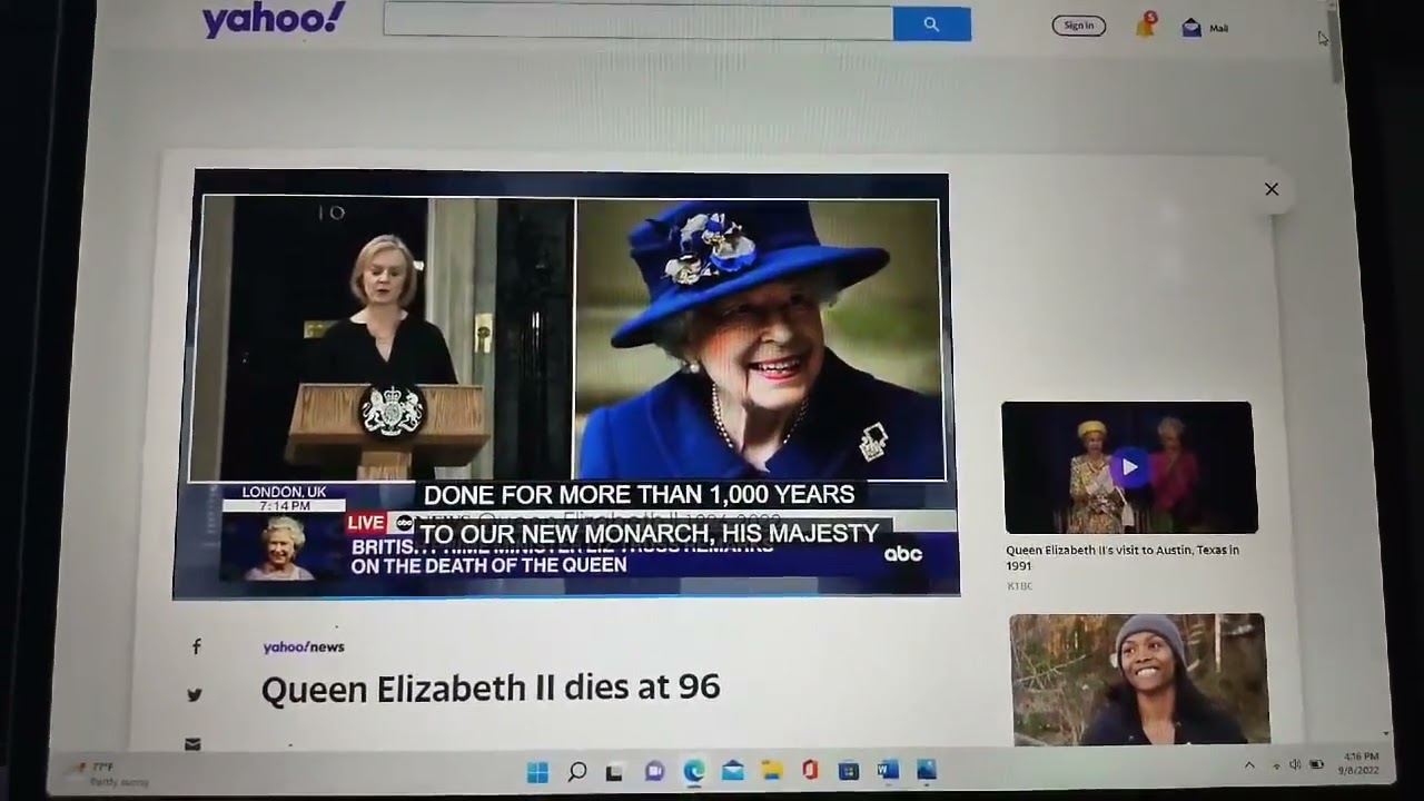 Passing of the crown, from Queen Elizabeth II to King Charles III - YouTube