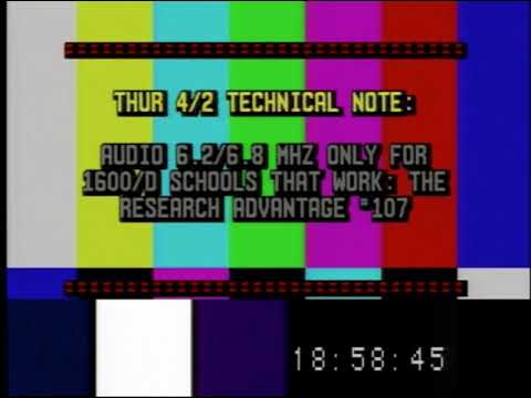 PBS Satellite Service Schedule Information (April 02, 1992) [PBS ...