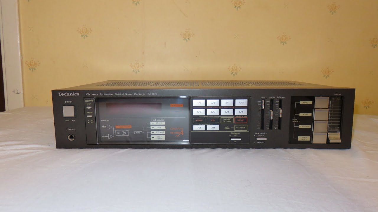 Technics SA-350 synthesizer stereo receiver rescue attempt - YouTube