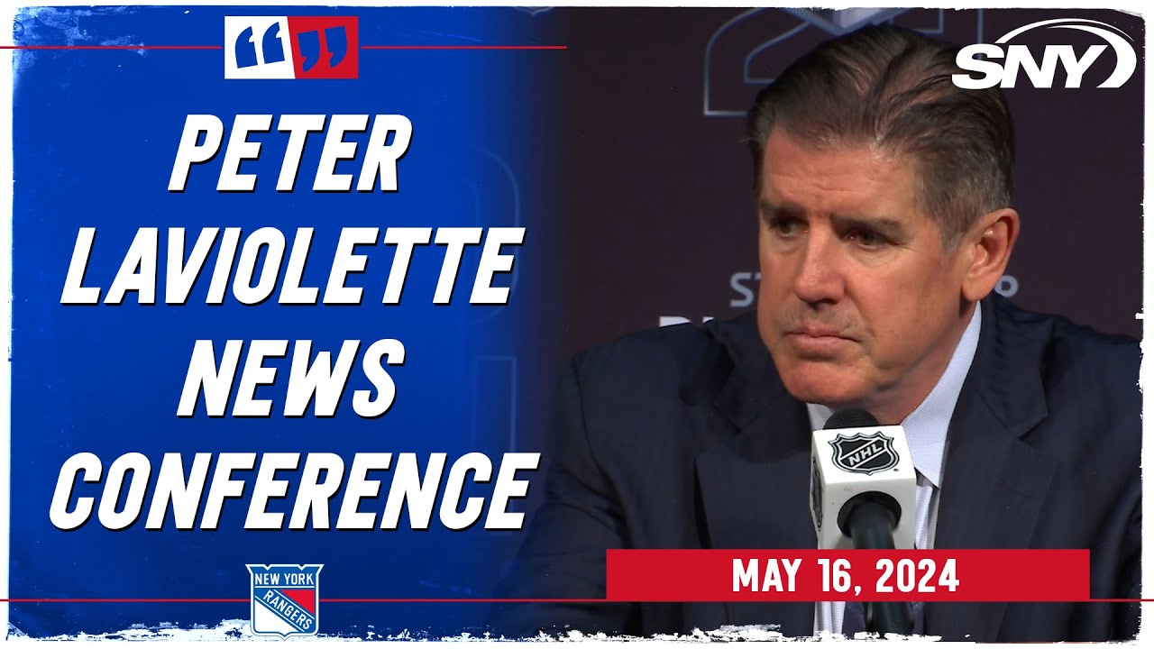 Peter Laviolette reacts to Rangers' 5-3 comeback win to advance to ...