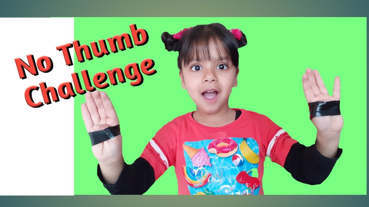 No Thumbs Challenge with a Special Guest :) - YouTube
