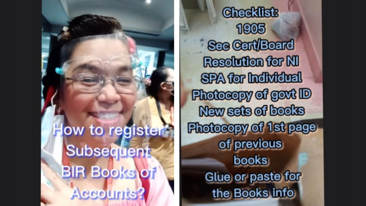 How to register subsequent BIR Books of Accounts at BIR this Pandemic ...