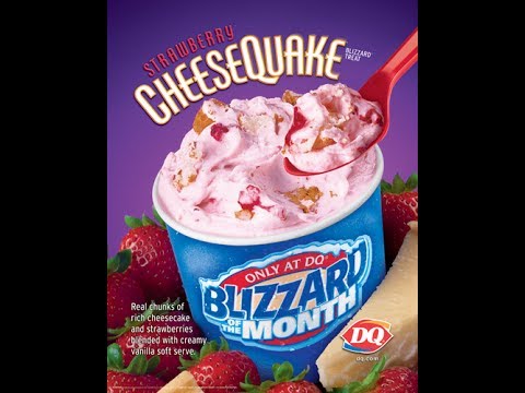 Dairy Queen: Strawberry Cheesecake Blizzard + buster bar + Ice Cream ...