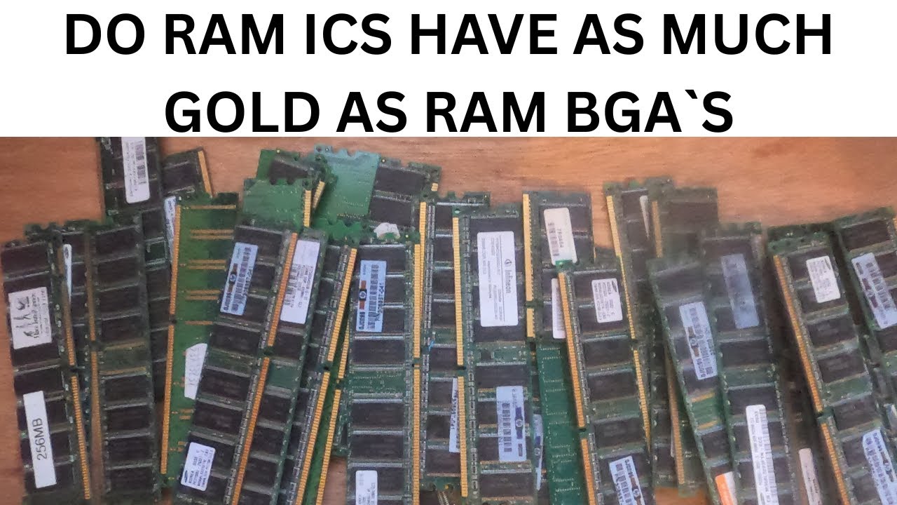 GOLD RECOVERY FROM RAM ICS - YouTube