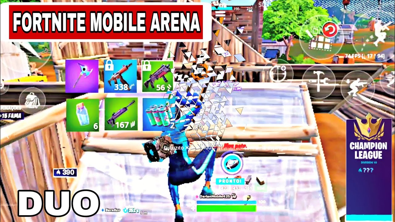 FORTNITE MOBILE GAMEPLAY A 120 FPS || ARENA DUO || - YouTube