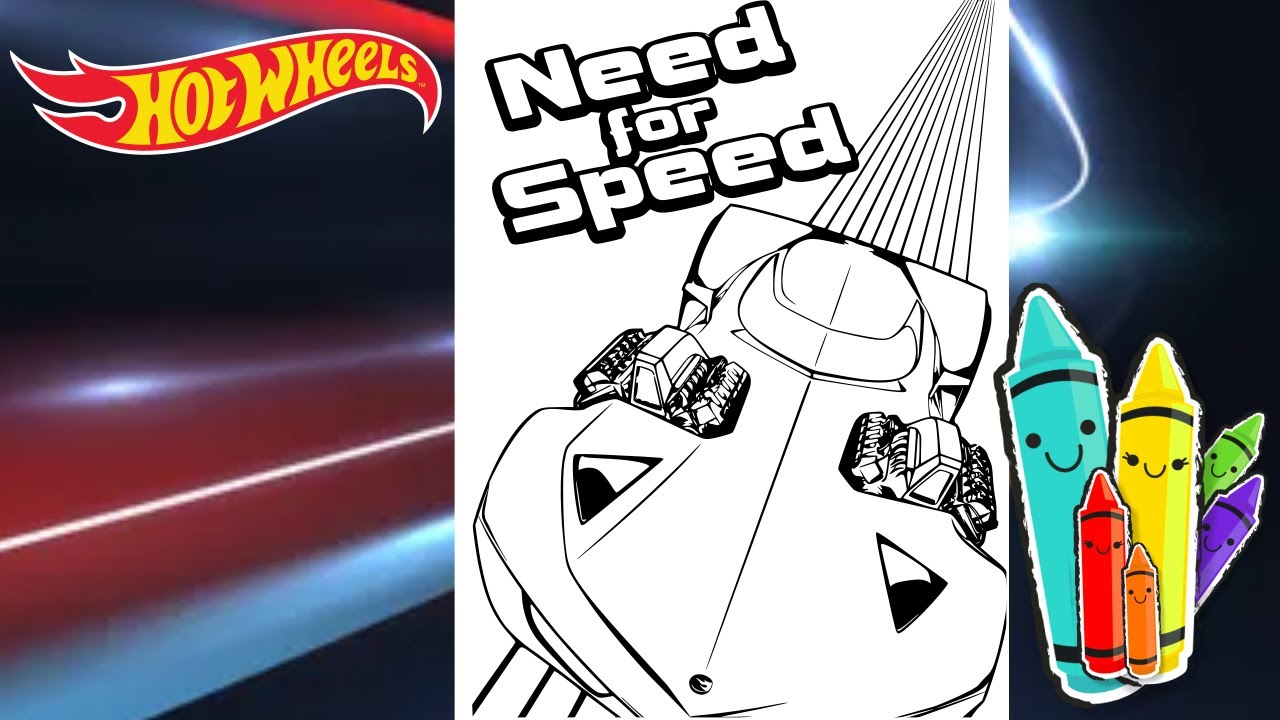 Coloring Hot Wheels! Fun Coloring Pages For Kids. - YouTube