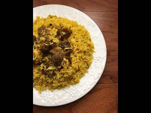 Easy Mutton and Rice / Erachi Choru / One-pot Mutton and Rice - YouTube