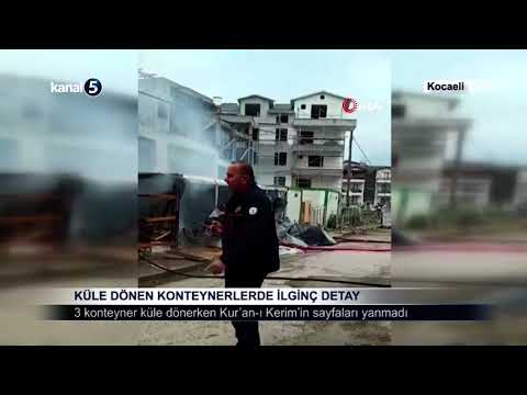 3 Konteyner Küle Dönerken Kur’an-ı Kerim’in Sayfaları Yanmadı