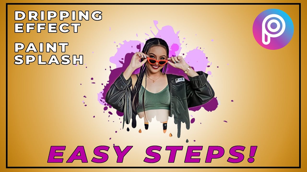 How to Edit Dripping Effects with Paint Splash in PicsArt. Easy Tutorial! - YouTube