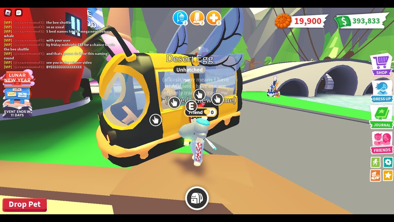 how to win a bee shuttle-roblox-adopt me - YouTube