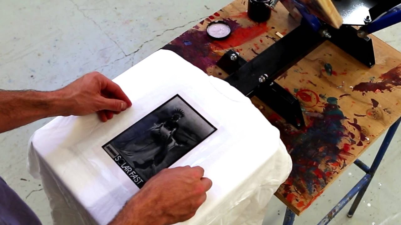 Screen Printing with SolarFast Dyes - YouTube