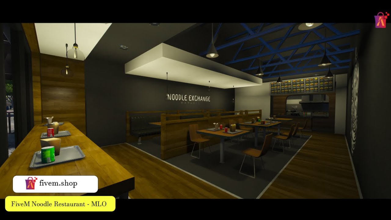 FiveM Noodle Restaurant MLO #fivem #restaurant - YouTube