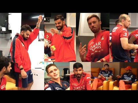 RCB Dressing Room Celebration After the CSK VS RCB Match l RCB Dressing ...