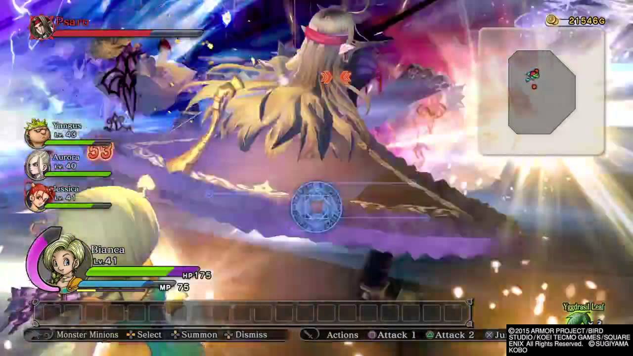 Dragon Quest Heroes Psaro Fight - YouTube