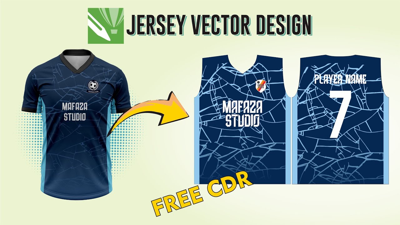PART 2 | Jersey Vector Design using Coreldraw X7 | Free CDR - YouTube