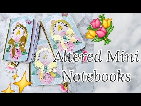 Altered Dollar Tree Mini Notebook - YouTube
