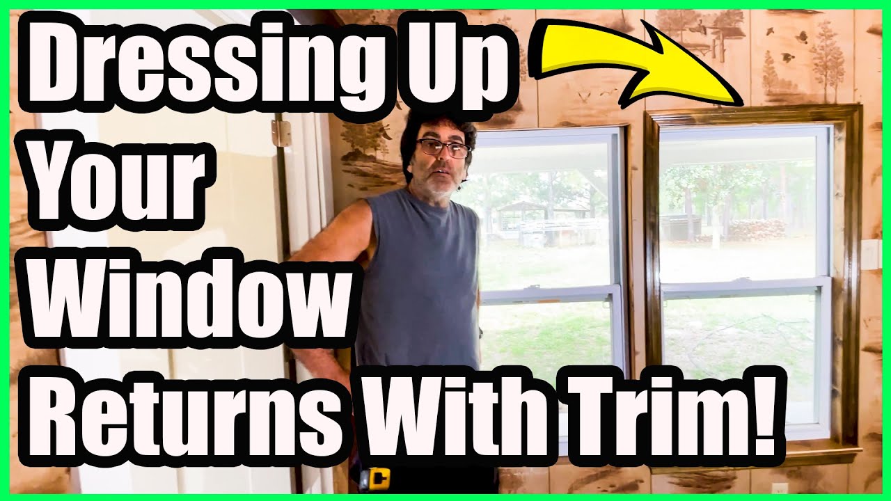 How to Dress Up A Window Return With Wood [DIY] - YouTube