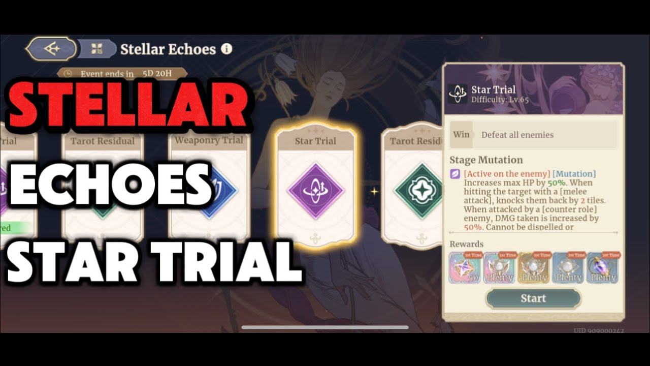 stellar echoes star trial sword of convallaria guide - YouTube