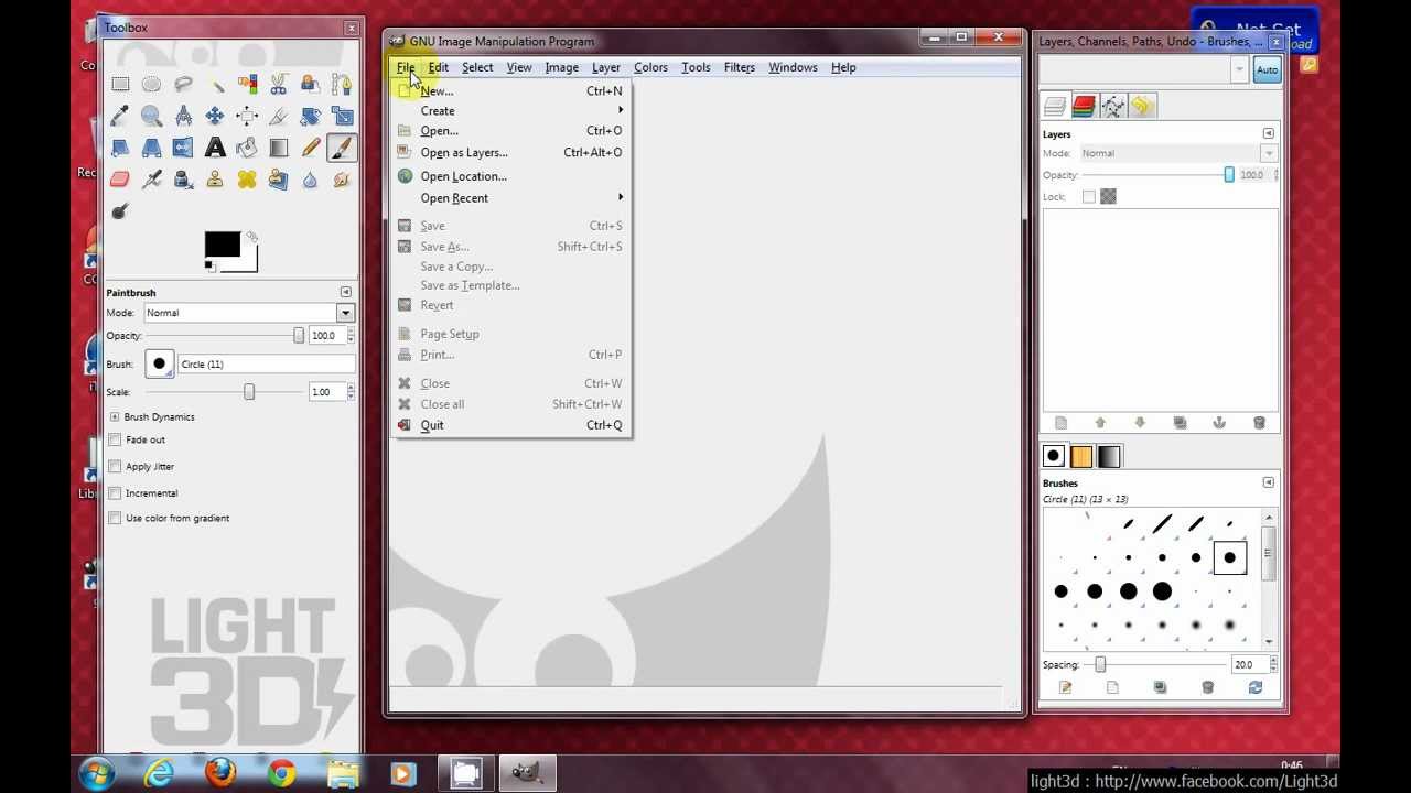 Gimp : 02 การใช้ Interface - YouTube