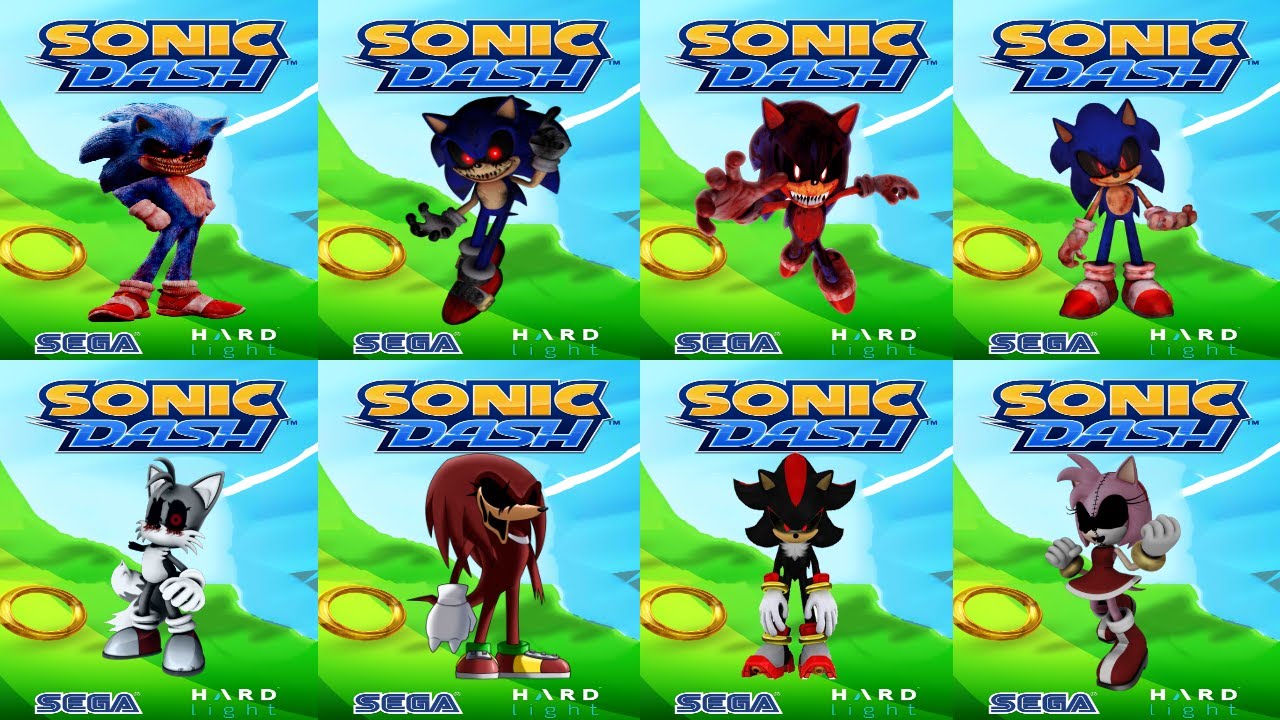 Sonic Dash - All EXE Characters Unlocked Sonic.EXE Amy.EXE Shadow.EXE ...