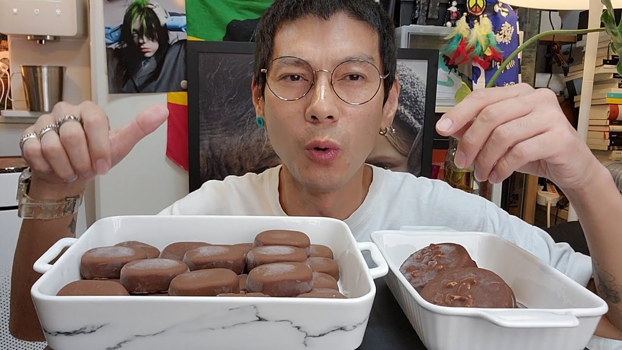 티코 초코 아이스크림 And 구구 초코 아이스크림~ Asmr Youtube