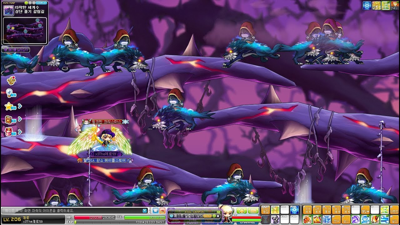 KMST 1.2.029 - Fallen World Tree Lv210 - Lv230 Map Tour - YouTube