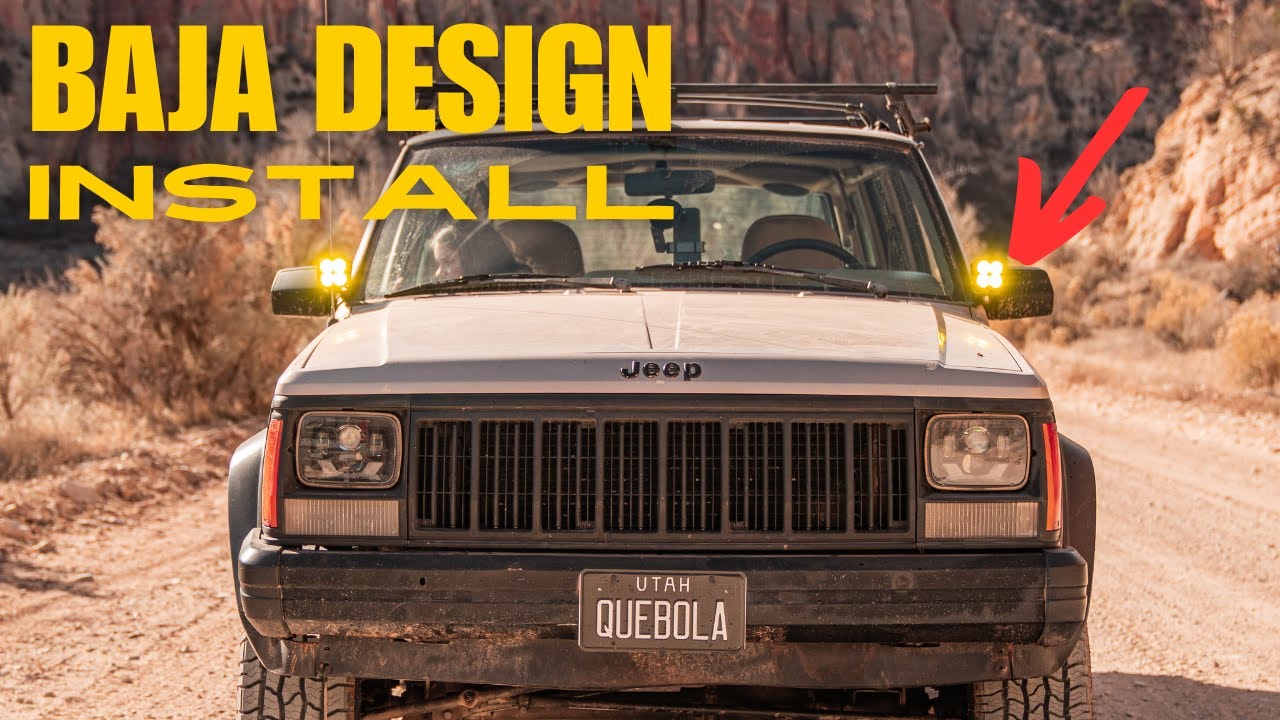 Installing BAJA Design Squadron Lights on the XJ! - YouTube