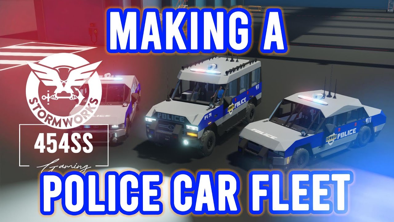 Making a FLEET of POLICE cars in Stormworks - YouTube