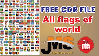 All Country Flags | Cdr File |  with out  Password | vector design
