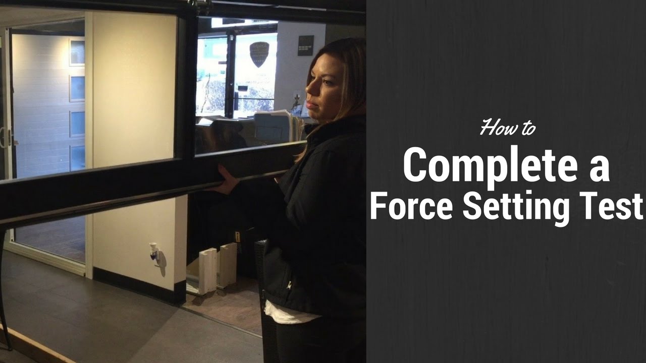 How to Complete a Force Setting Test - YouTube