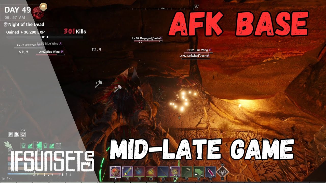 IfSunSets | AFK Horde Base Mid-Late Game - YouTube
