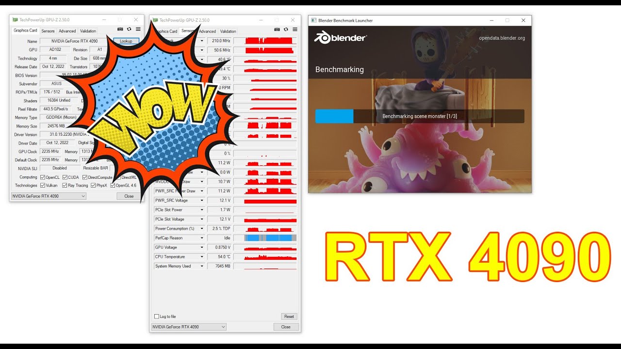 BLENDER - RTX 4090 Asus TUF - Benchmark Rendering Test - YouTube