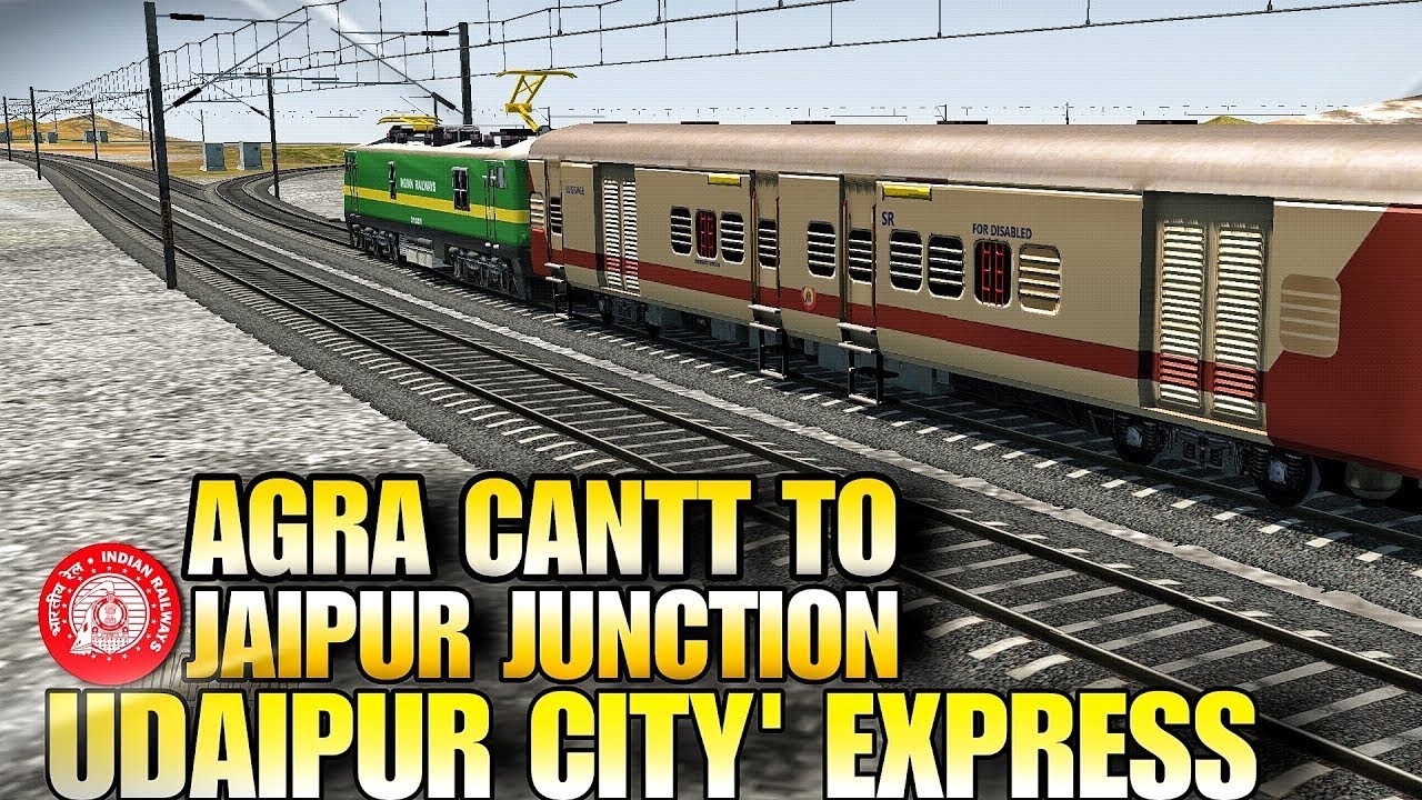 Agra cantt to jaipur junction udaipur city express full train journey # ...