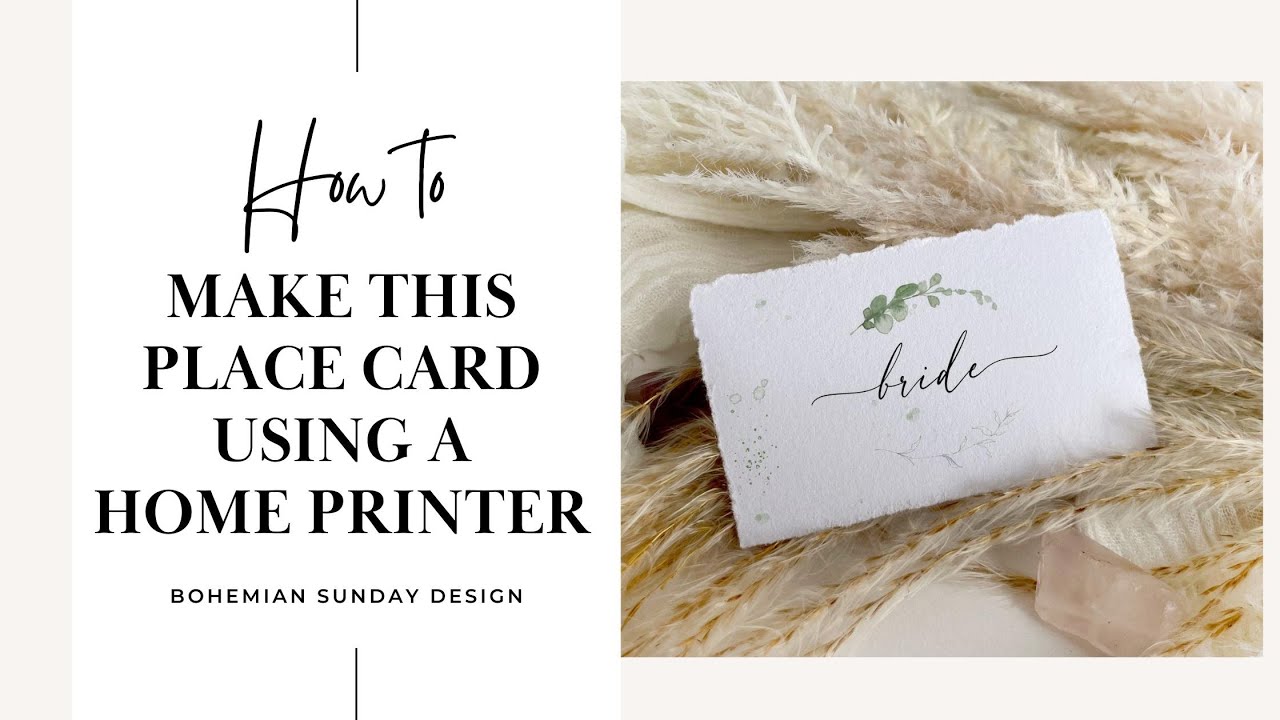 WEDDING DIY Deckle Edge Place Card Tutorial - YouTube