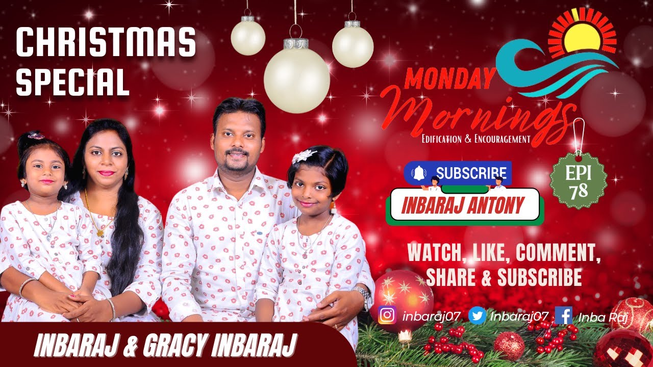 CHRISTMAS SPECIAL I MONDAY MORNINGS I EPISODE 78 I தமிழில் I INBARAJ ...