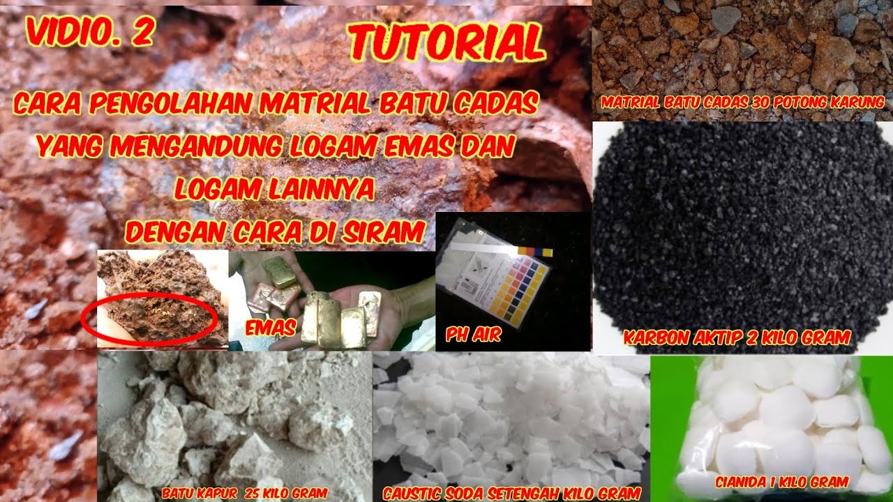 PART 2. TUTORIAL CARA PENGOLAHAN MATRIAL BATU CADAS YANG MENGANDUNG ...