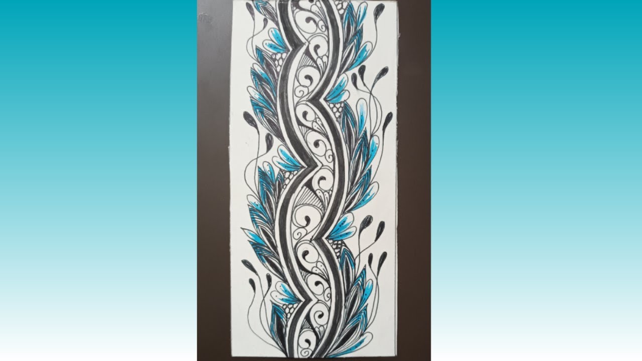 Heartrope, Auraleah, tipple, Flux pattern// Zentangle pttern// Tangle ...