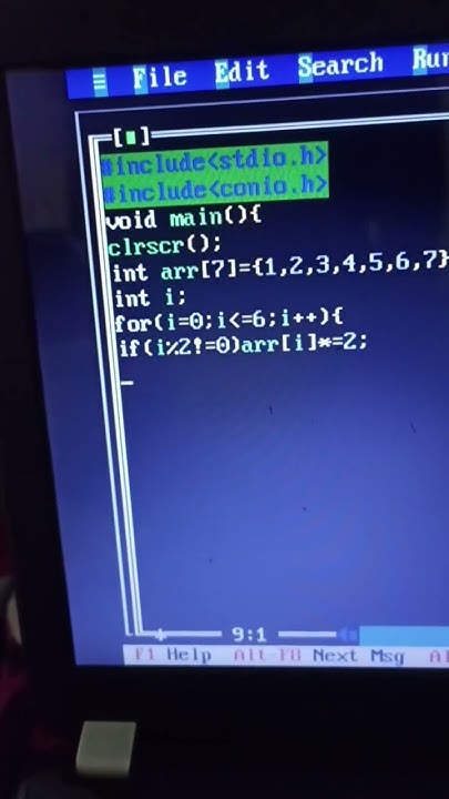 Array operation in c #coders #turbo c #code #c #youtube #viral - YouTube