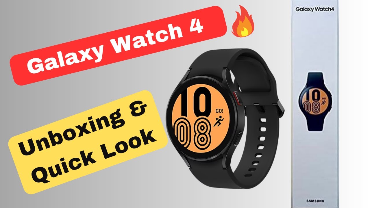 Samsung galaxy watch 4 Unboxing & Quick Look || Samsung watch 4 - YouTube
