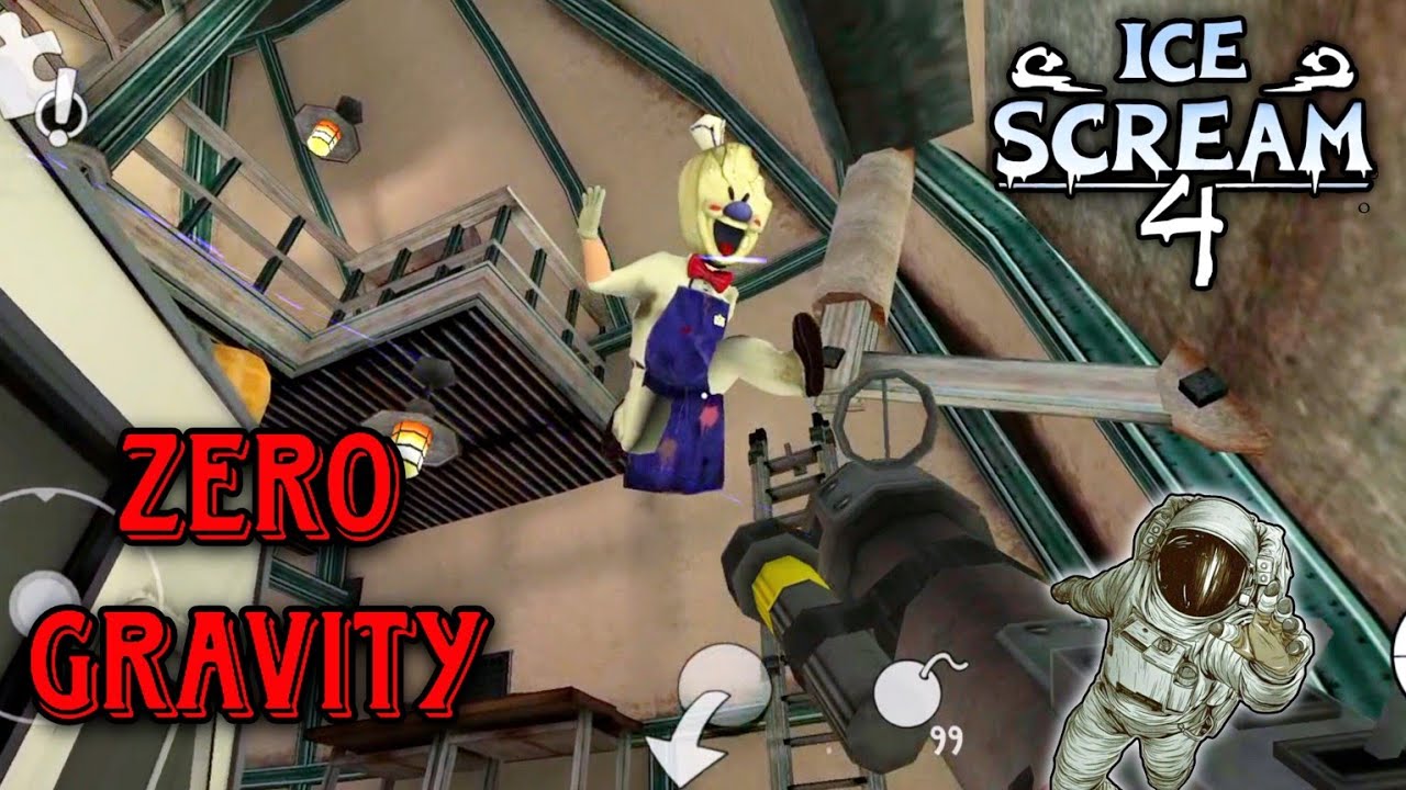 Ice Scream 4 Zero Gravity | Funny Gameplay - YouTube