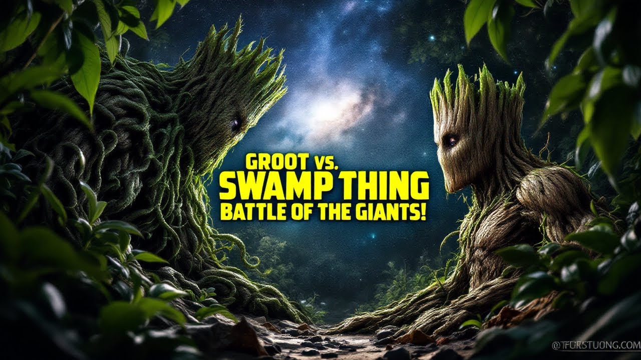 Groot vs Swamp Thing Nature's Giants Battle for Ultimate Power! 🌿🌳 ...